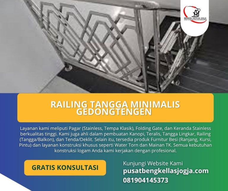 Mewujudkan Keindahan Fungsional: Spesialis Railing Tangga Minimalis ...